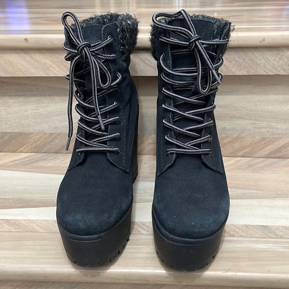 Shoes | High Heels Black Army Combat Boots | Poshmark